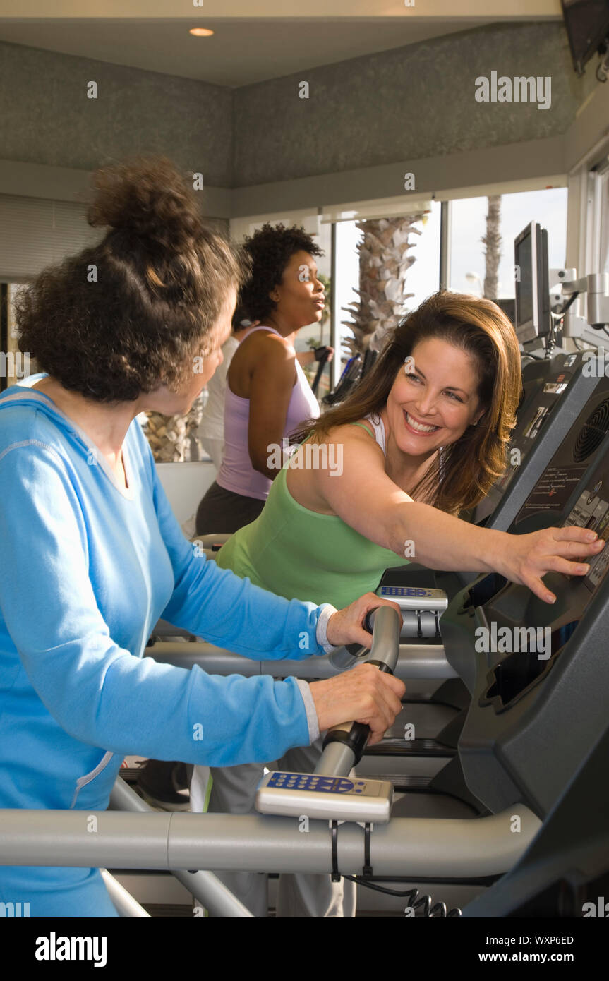 Women Working Out at Health Club Stock Photo - Alamy