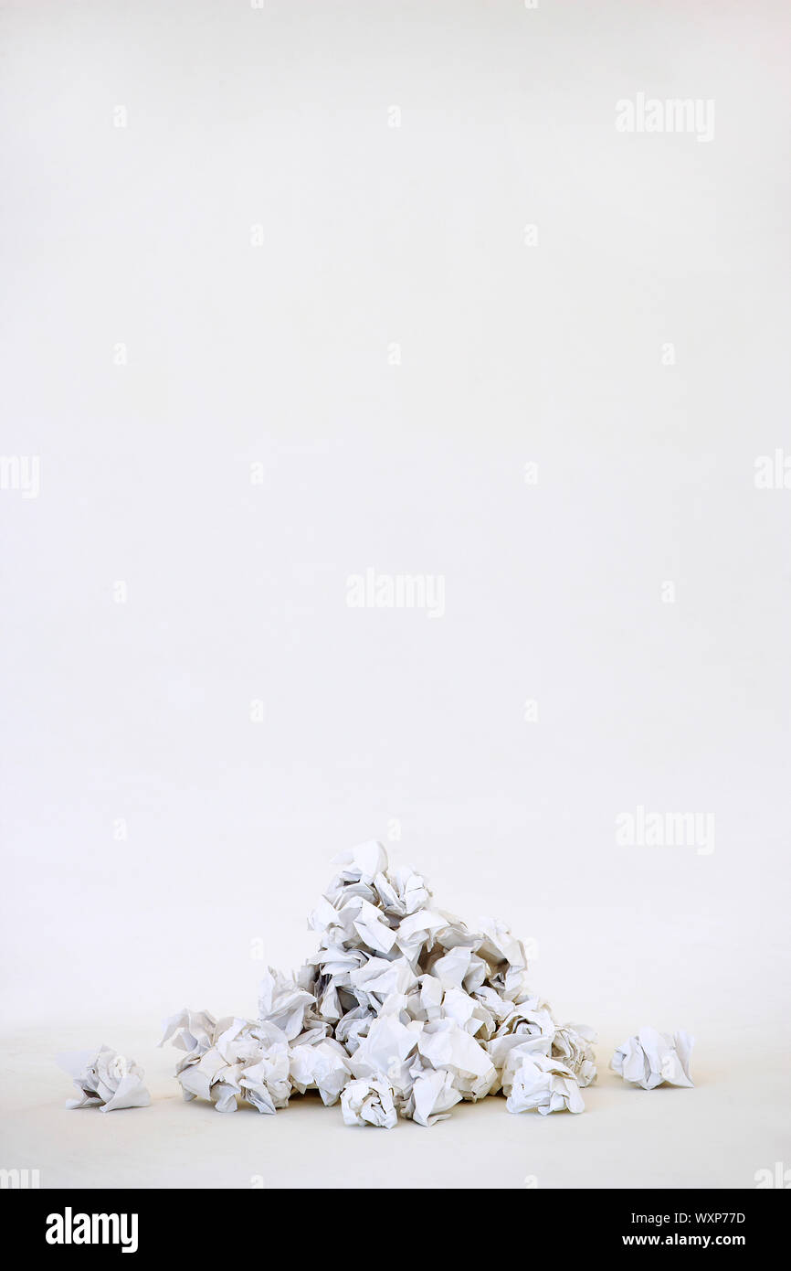 Crumpled Paper Balls Stock Photo - Alamy