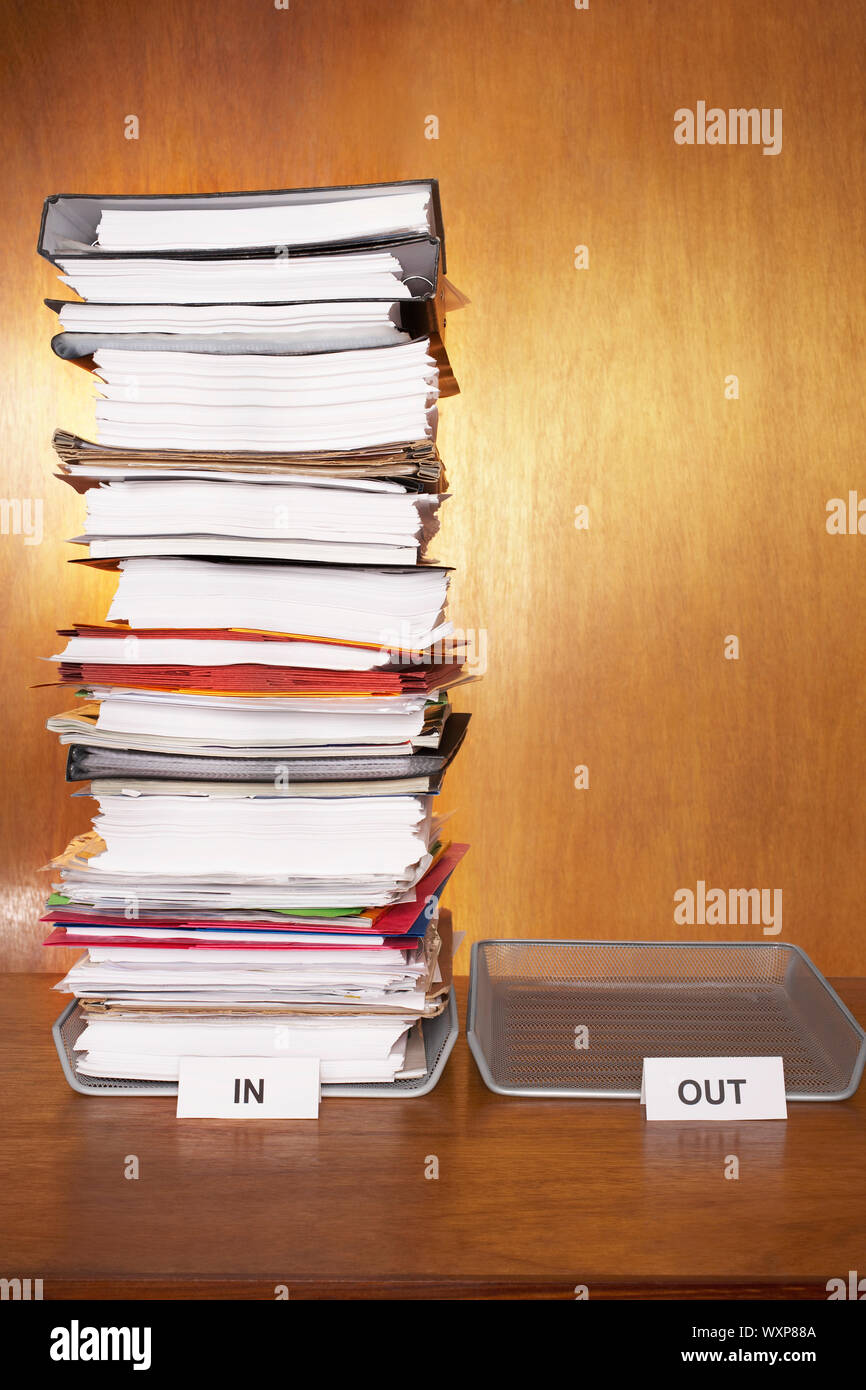 Full In Box and Empty Out box Stock Photo - Alamy