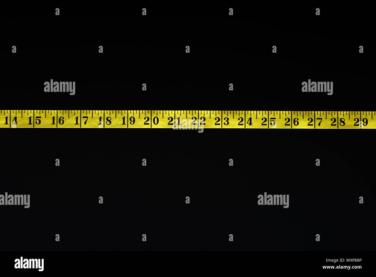 Inches on Measuring Tape Stock Photo Alamy