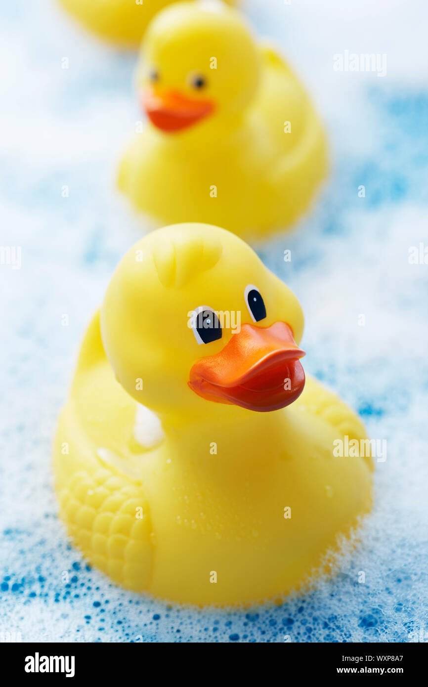 Cute rubber duck taking bath hi-res stock photography and images - Alamy