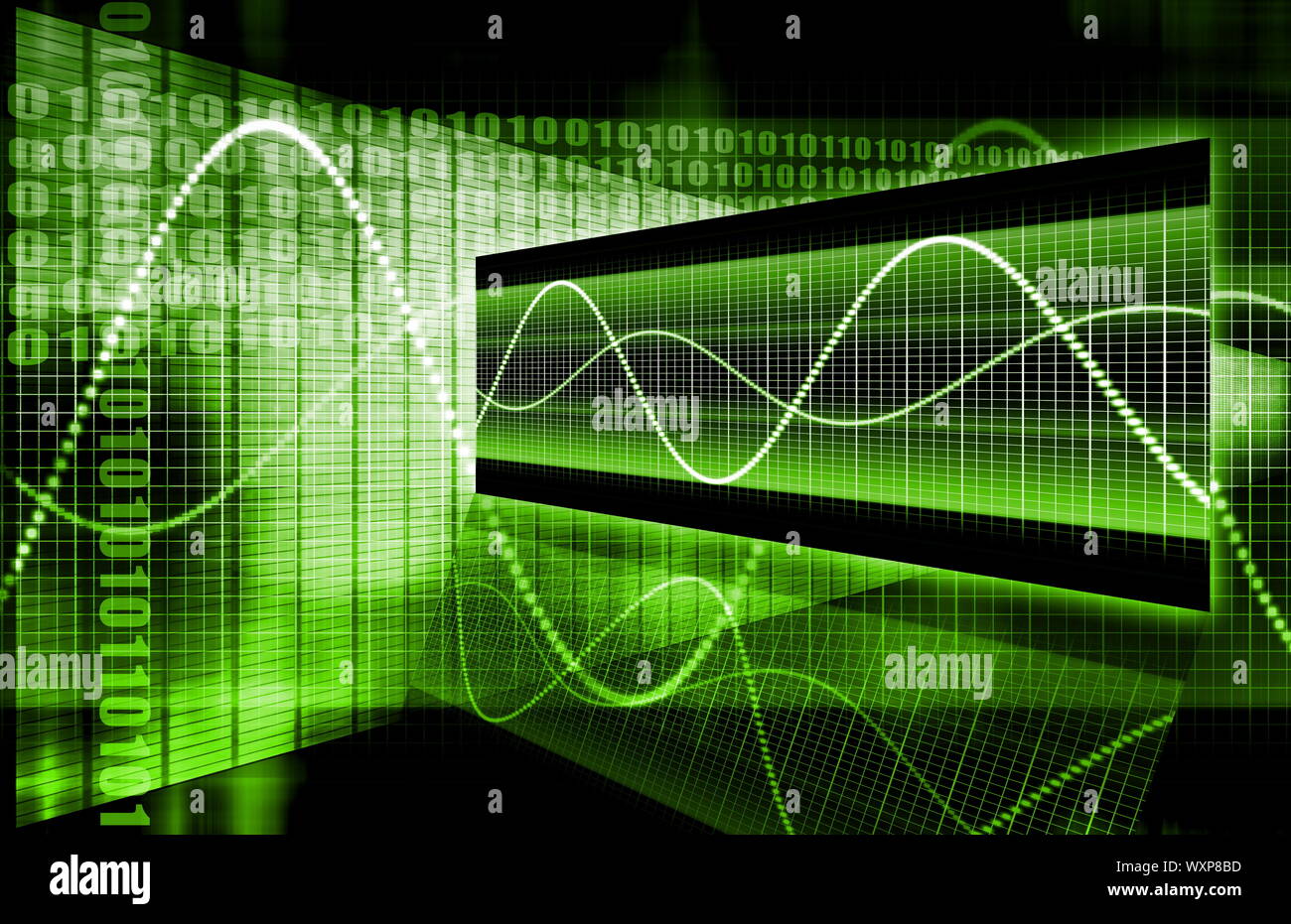 A Green Sales Stock Market Analysis Illustration Stock Photo - Alamy