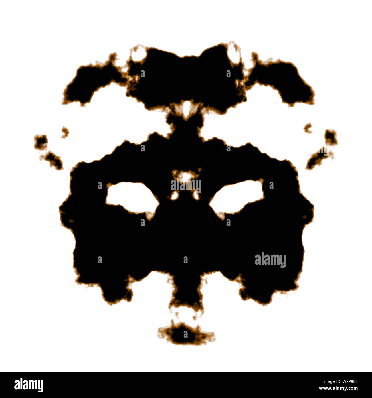 Rorschach Test of an Ink Blot Card Stock Photo - Alamy