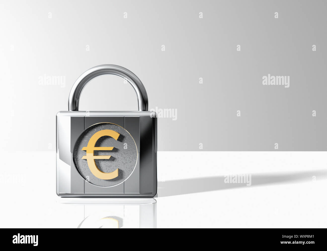 Padlock with Euro Symbol Stock Photo - Alamy