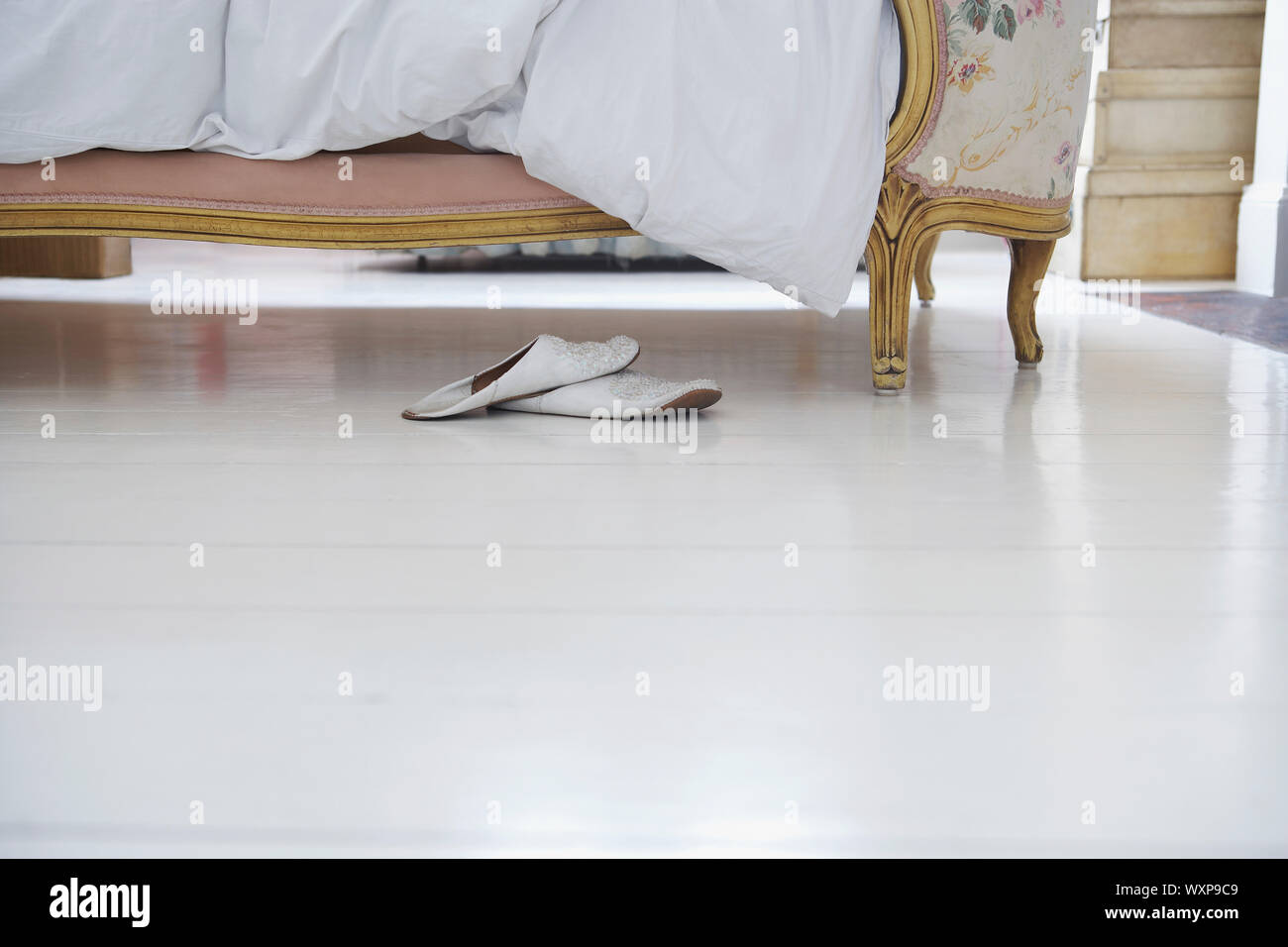 Blank white home slippers hi-res stock photography and images - Alamy