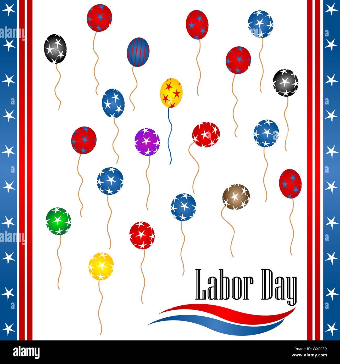 Labor day background illustration Stock Photo - Alamy