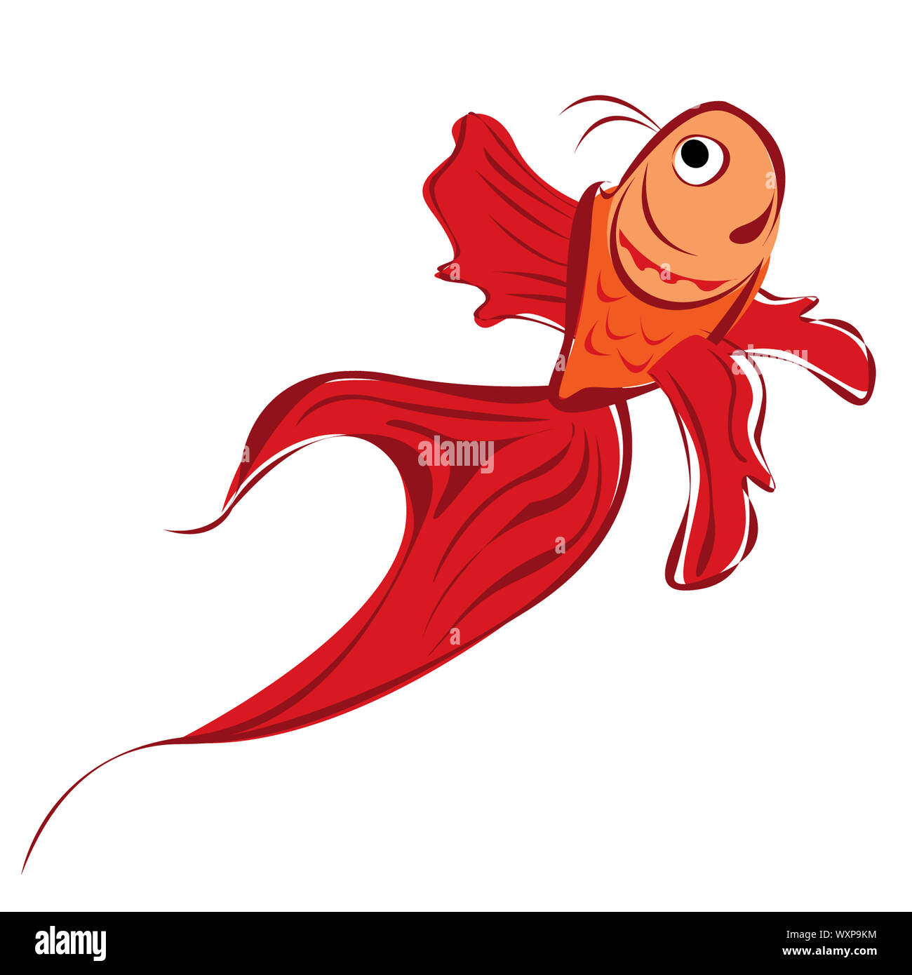Cartoon gold fish Cut Out Stock Images & Pictures - Alamy