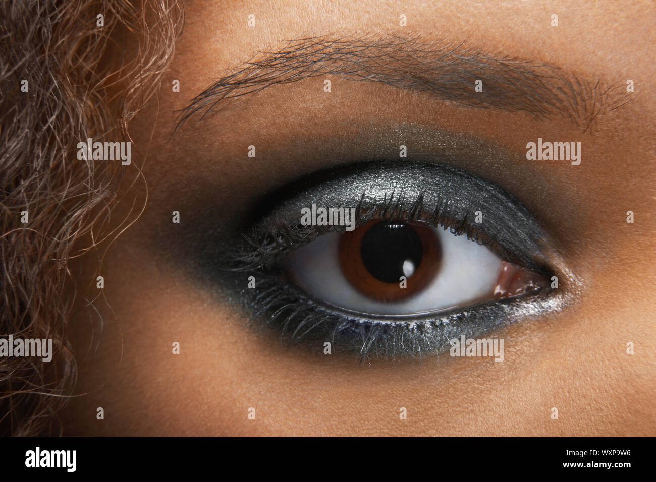 Metallic Silver Eyeshadow High Resolution Stock Photography and Images ...
