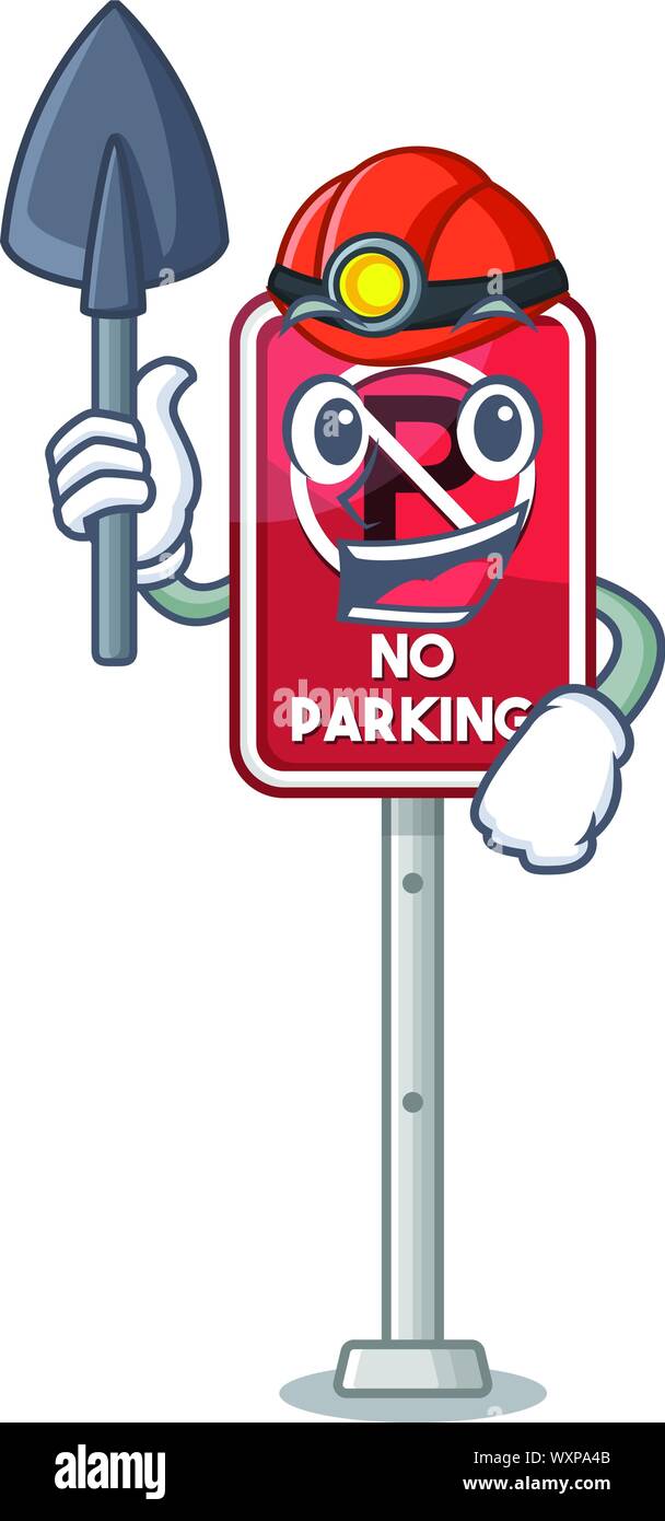 Miner toy no parking character in drawer Stock Vector Image & Art - Alamy