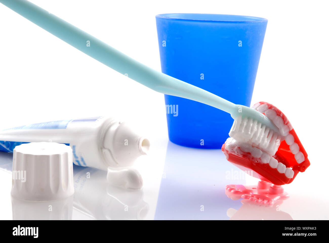 Brush your teeth with toothpaste and toothbrush!! Stock Photo - Alamy