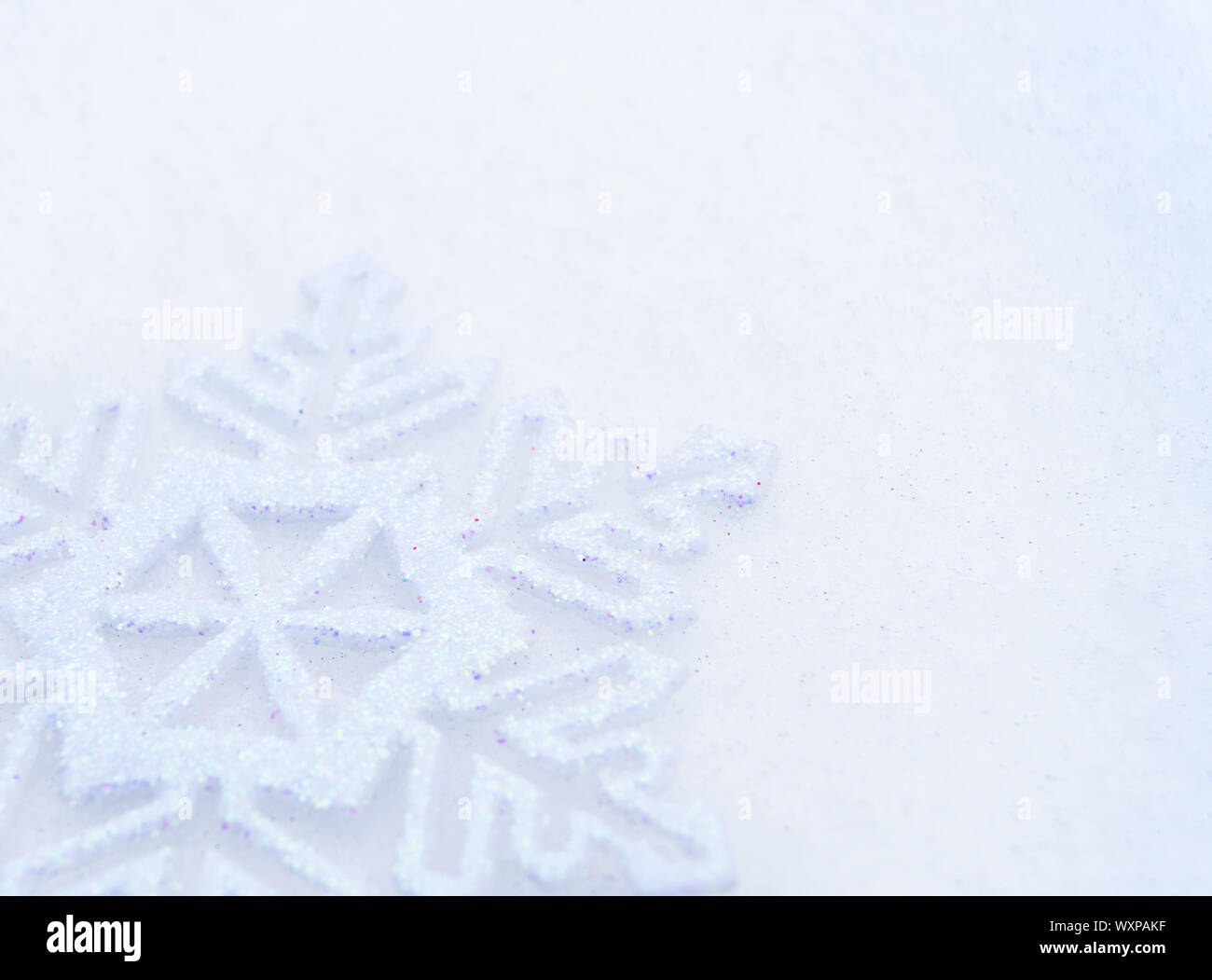 Christmas Background with Beautiful Snowflake on the Snow. Space for ...