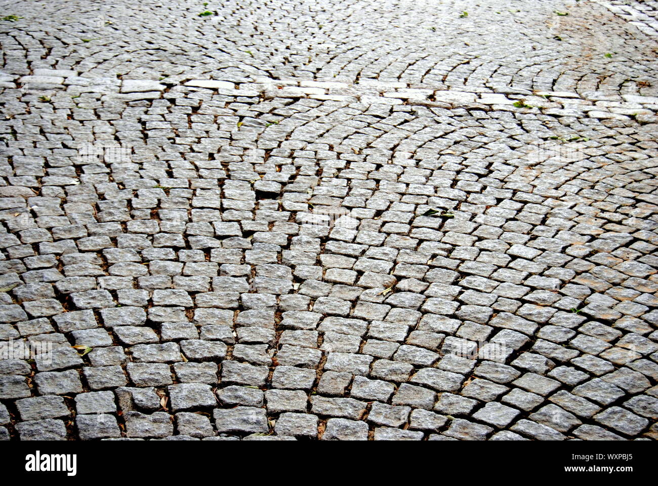 Stone pavement in a city. patterned stone pavement Stock Photo - Alamy