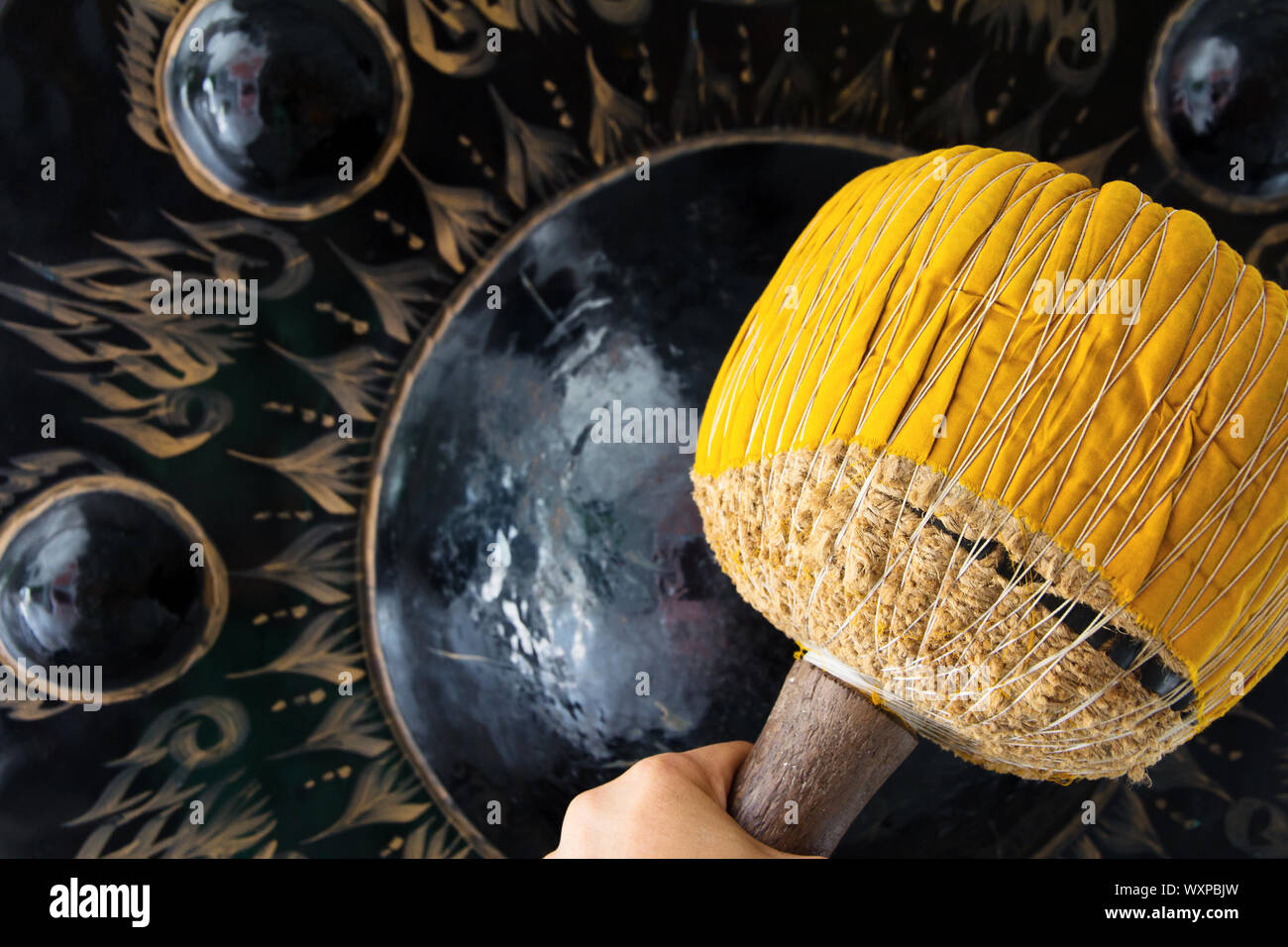 Hitting Temple Bell High Resolution Stock Photography and Images - Alamy