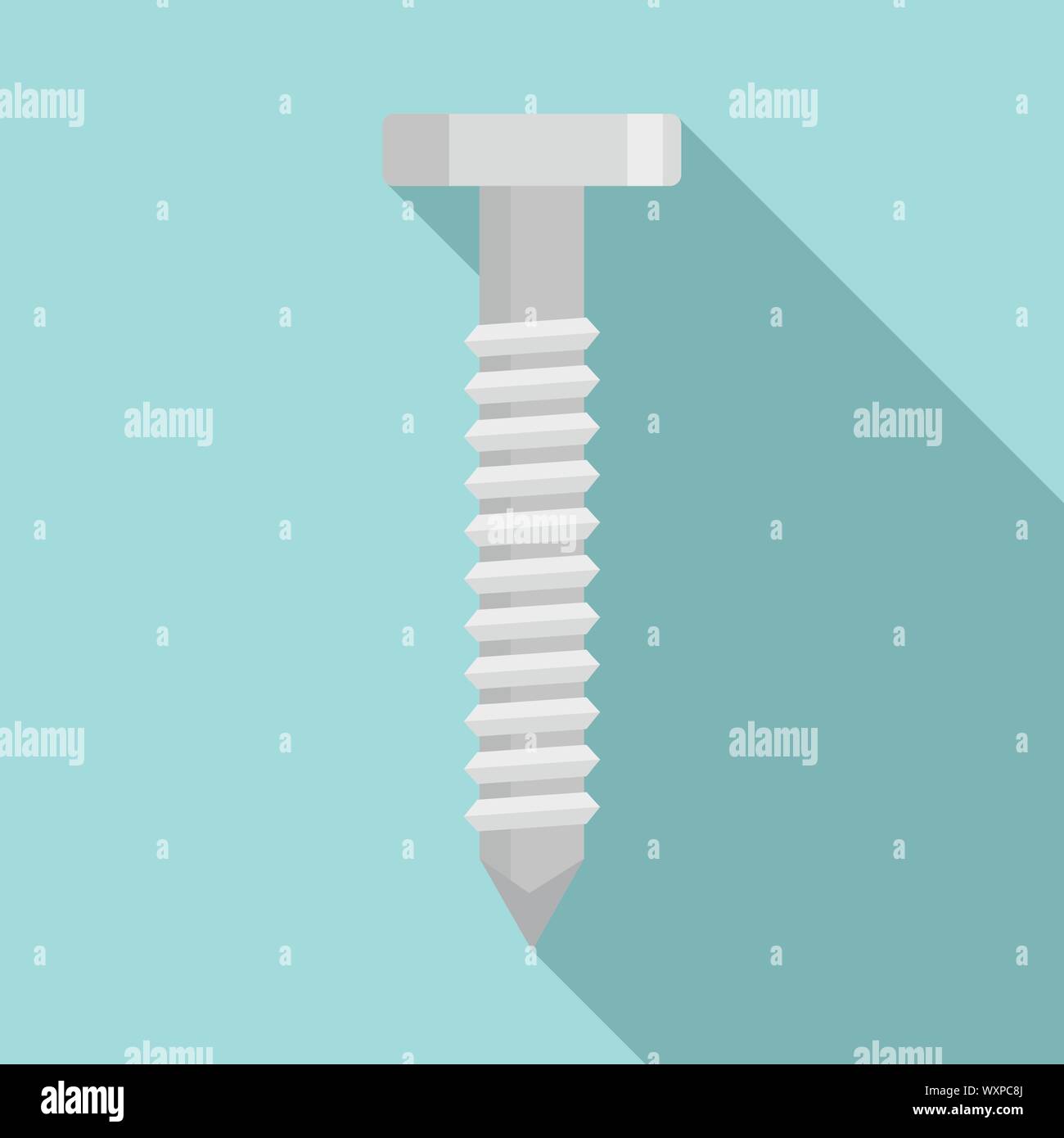 Screw-bolt hardware icon. Flat illustration of screw-bolt hardware ...