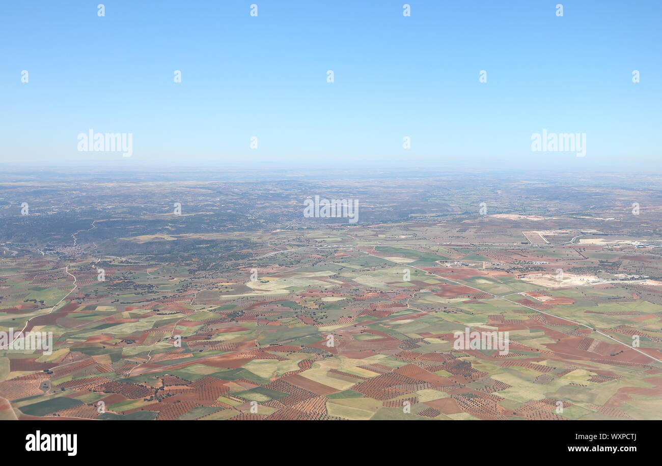 Madrid countryside farmland landscape Spain Stock Photo - Alamy