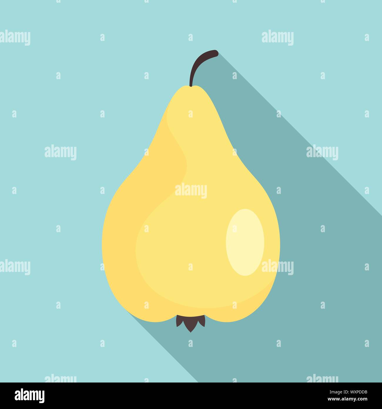 Pear icon. Flat illustration of pear vector icon for web design Stock ...