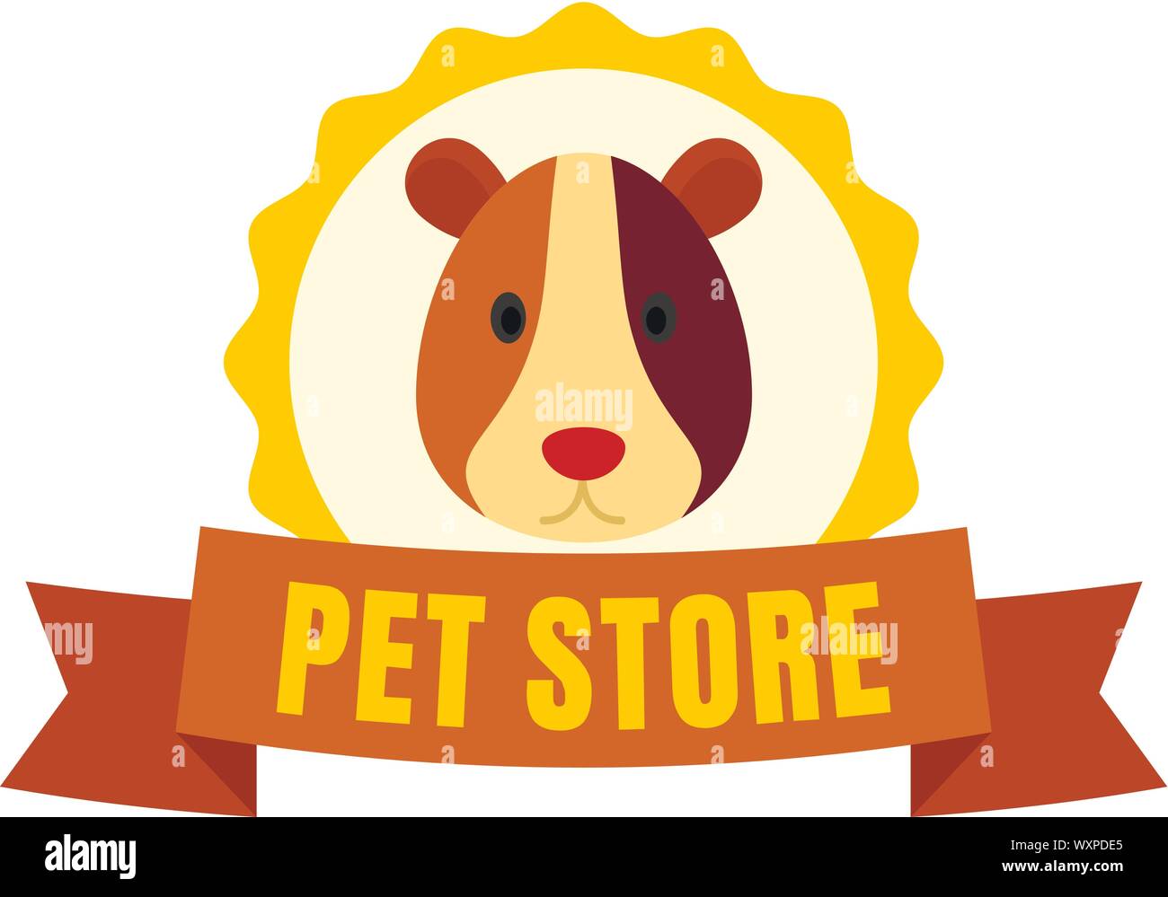 Exotic pet store logo. Flat illustration of exotic pet store vector ...