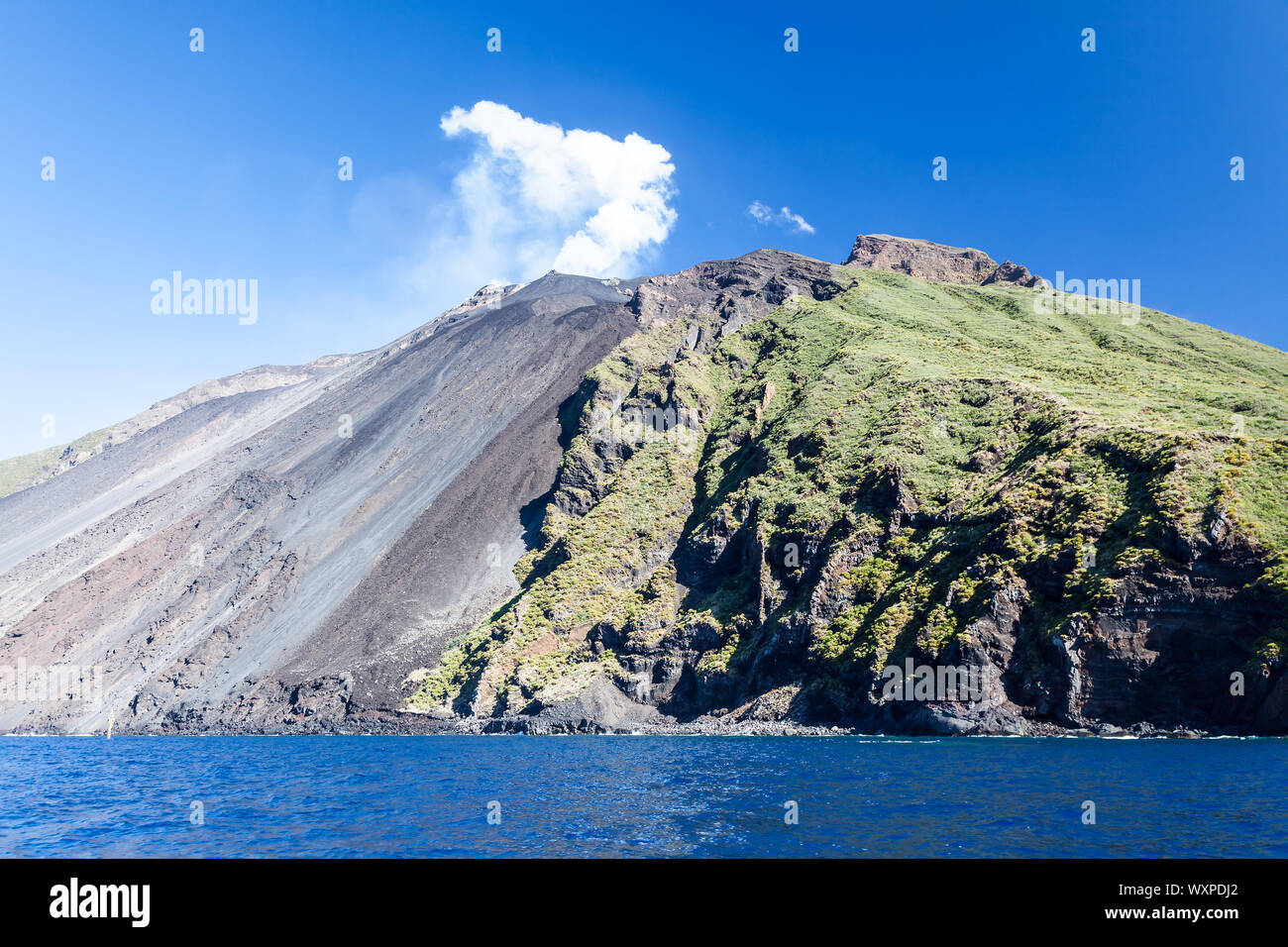 An image of the active volcano islands at Lipari Italy Stock Photo - Alamy