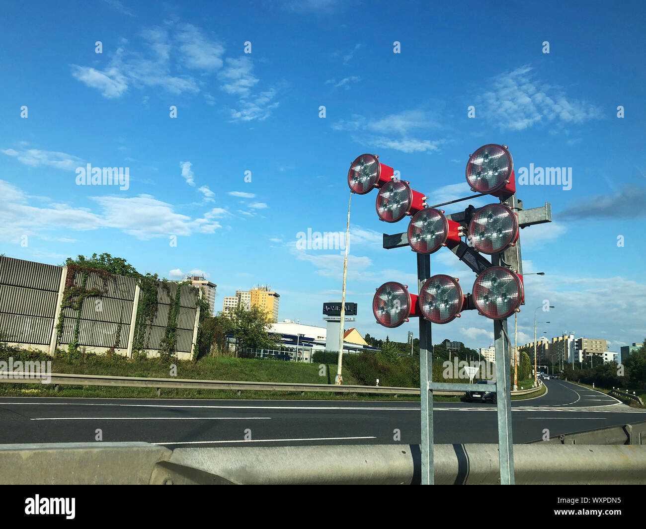 Motorway light arrow hi-res stock photography and images - Alamy