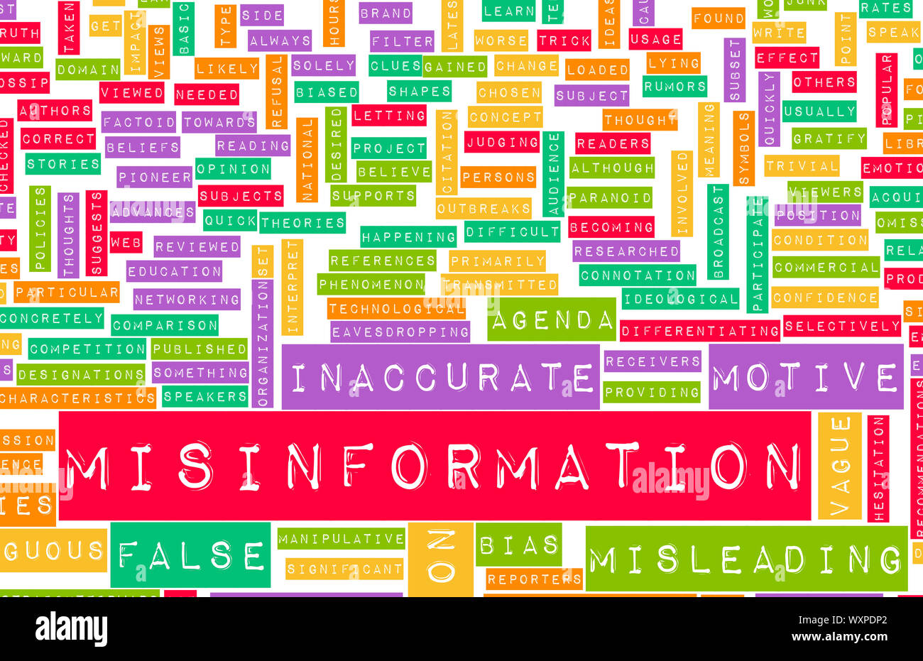 Misinformation and the Spread of Fake News Stock Photo - Alamy