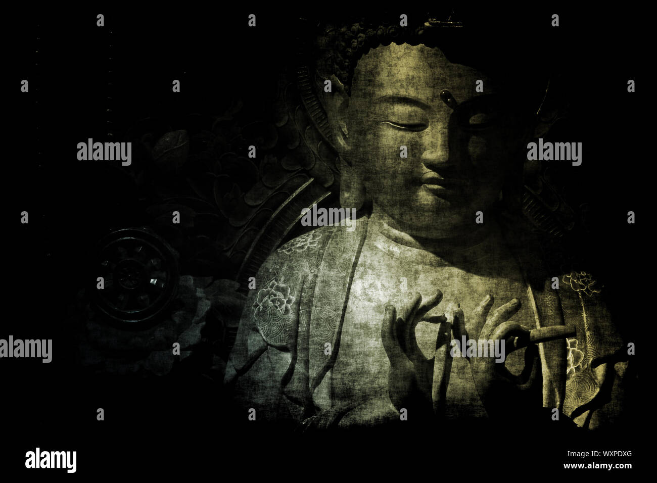 Chinese Temple Abstract Background Wallpaper in Color Tones Stock Photo ...