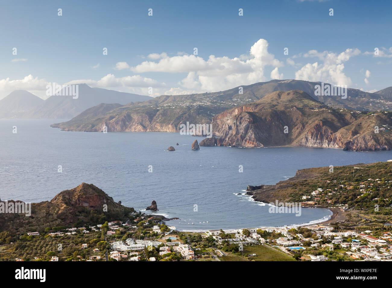 An image of the active volcano islands at Lipari Italy Stock Photo - Alamy
