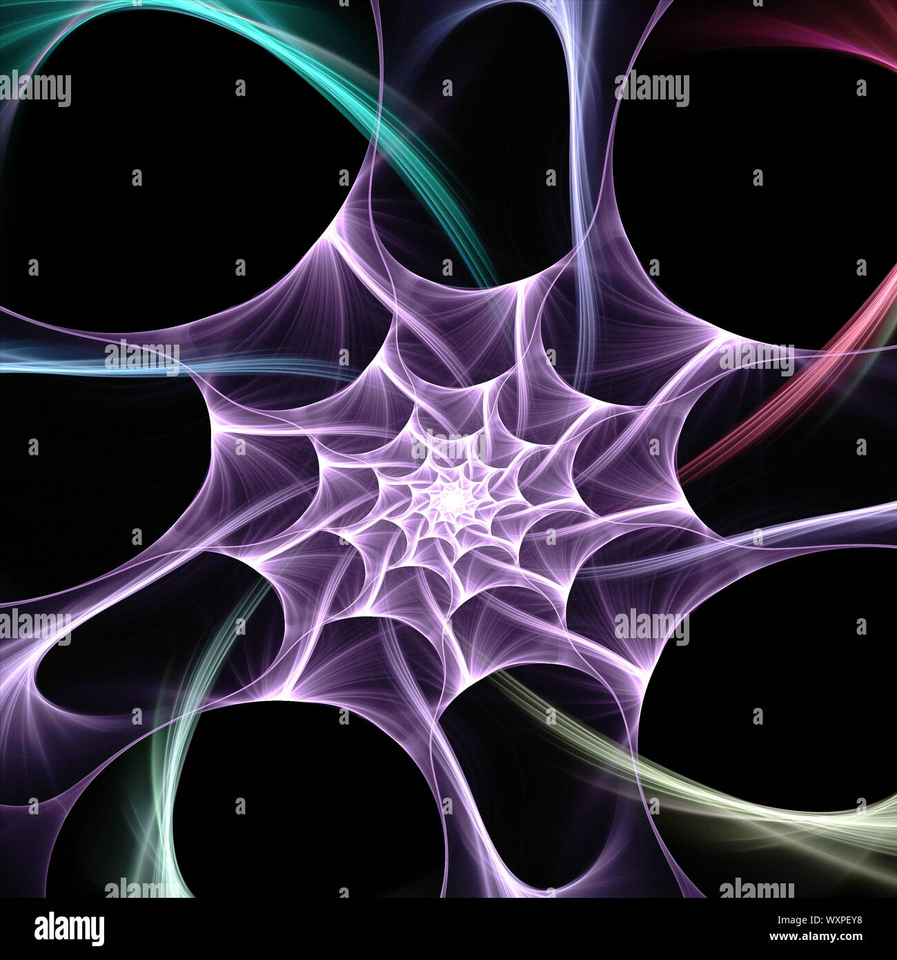 Fractals Wallpaper Spider Web Abstract Green Spider Web In