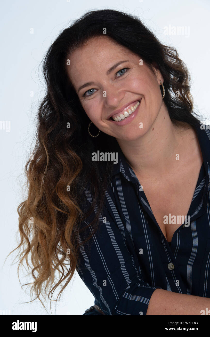 Hamburg, Deutschland. 16th Sep, 2019. Actress Katja FRENZEL plays the ...
