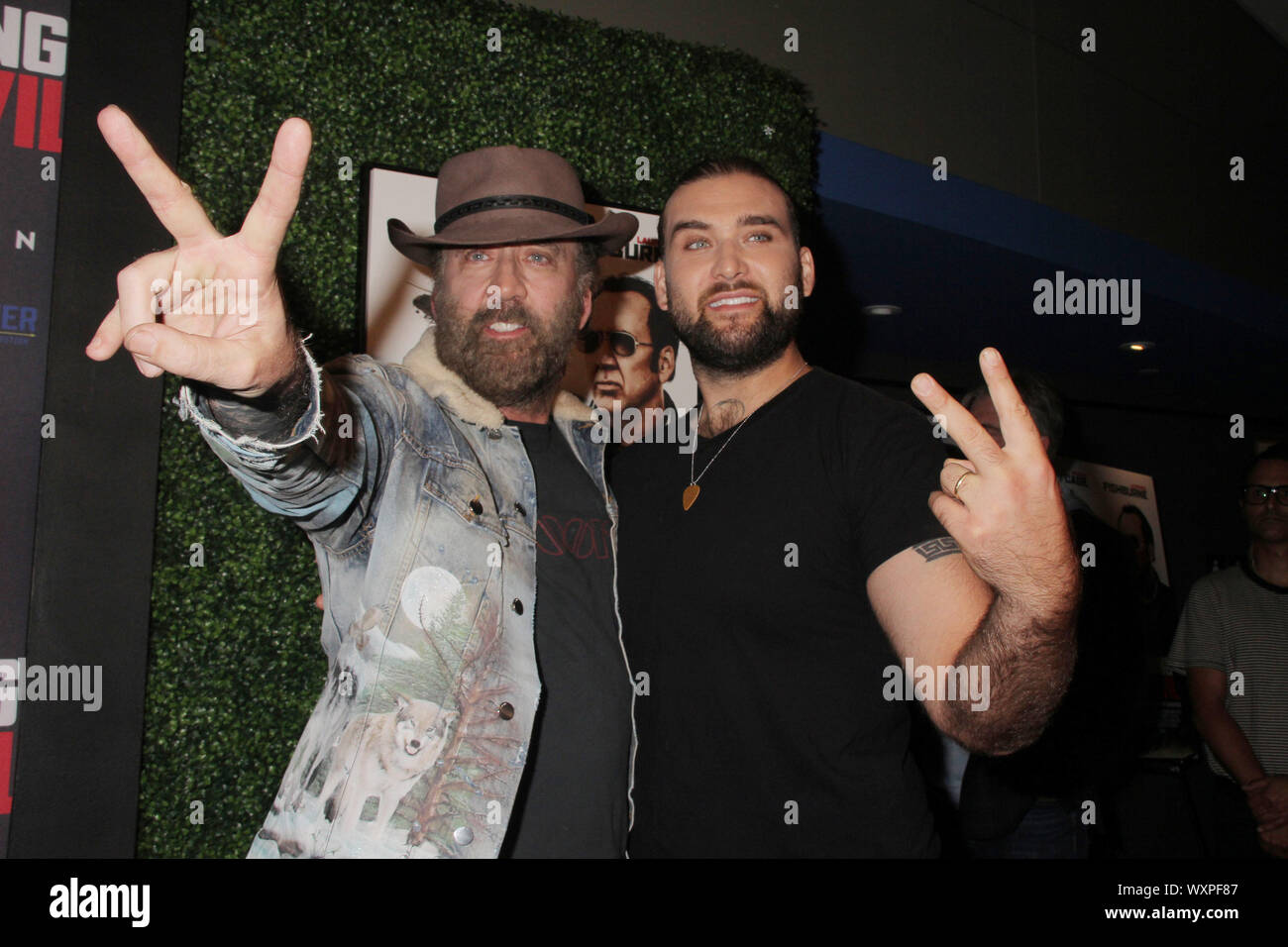 Nicolas Cage, Weston Coppola Cage 09/16/2019 "Running with the Devil ...