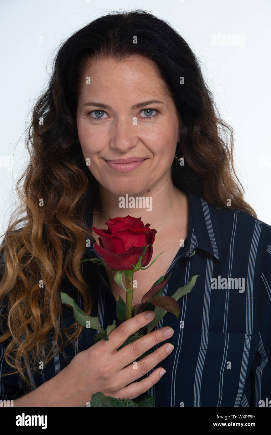 Hamburg, Deutschland. 16th Sep, 2019. Actress Katja FRENZEL plays the ...