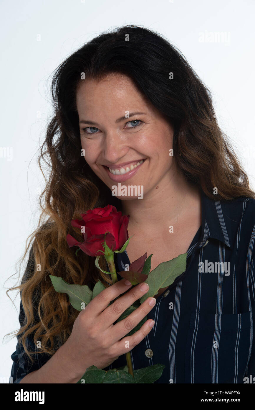 Hamburg, Deutschland. 16th Sep, 2019. Actress Katja FRENZEL plays the ...