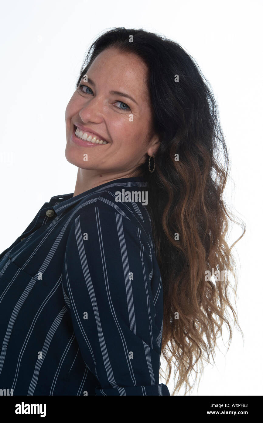 Hamburg, Deutschland. 16th Sep, 2019. Actress Katja FRENZEL plays the ...