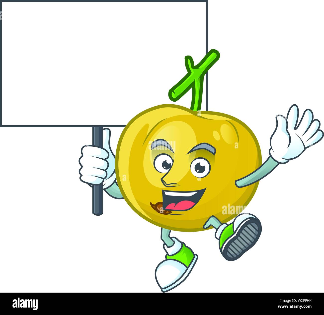 Bring board araza fruit design character for cartoon mascot Stock ...