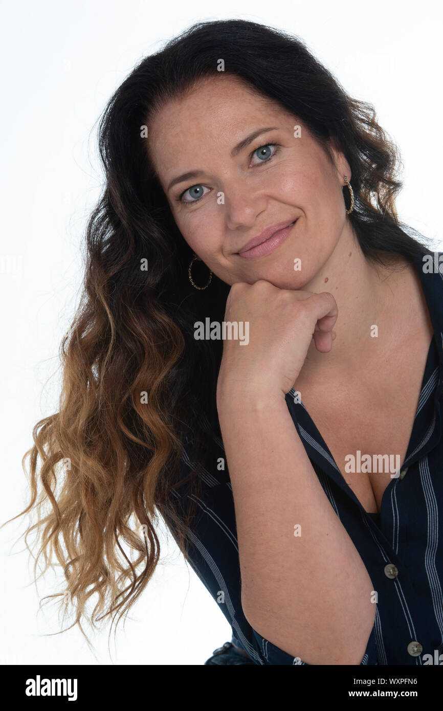 Hamburg, Deutschland. 16th Sep, 2019. Actress Katja FRENZEL plays the ...