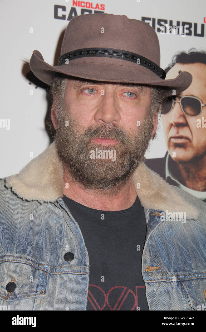 Nicolas Cage 09/16/2019 "Running with the Devil" premiere held at ...