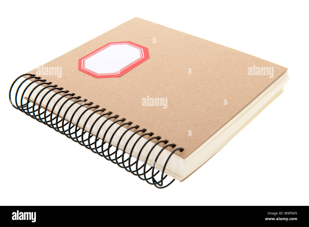 paper notebook isolated over white background Stock Photo - Alamy