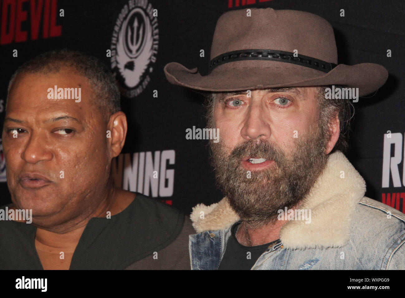 Laurence Fishburne, Nicolas Cage 09/16/2019 "Running with the Devil ...
