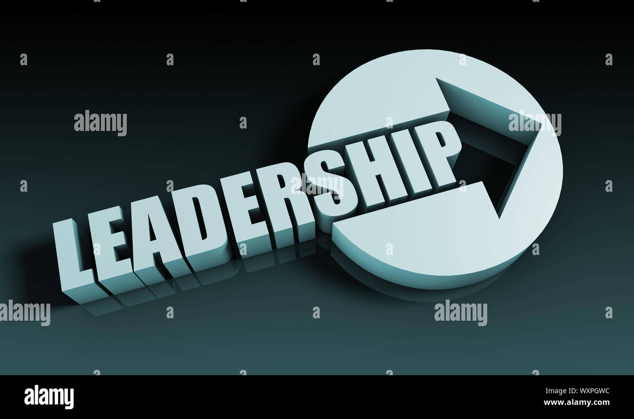 Leadership Concept With an Arrow Going Upwards 3D Stock Photo - Alamy