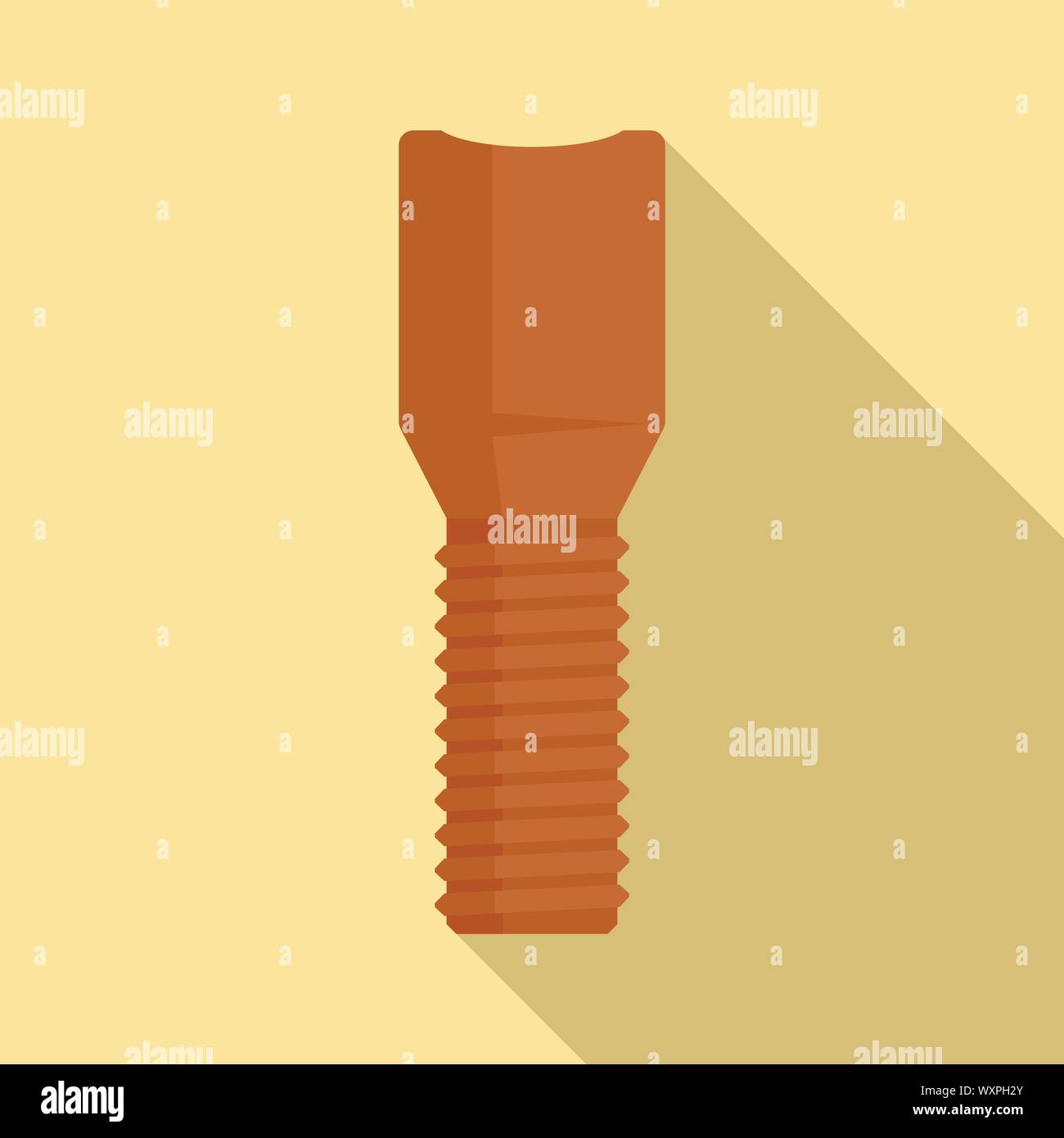 Tractor bolt icon. Flat illustration of tractor bolt vector icon for ...