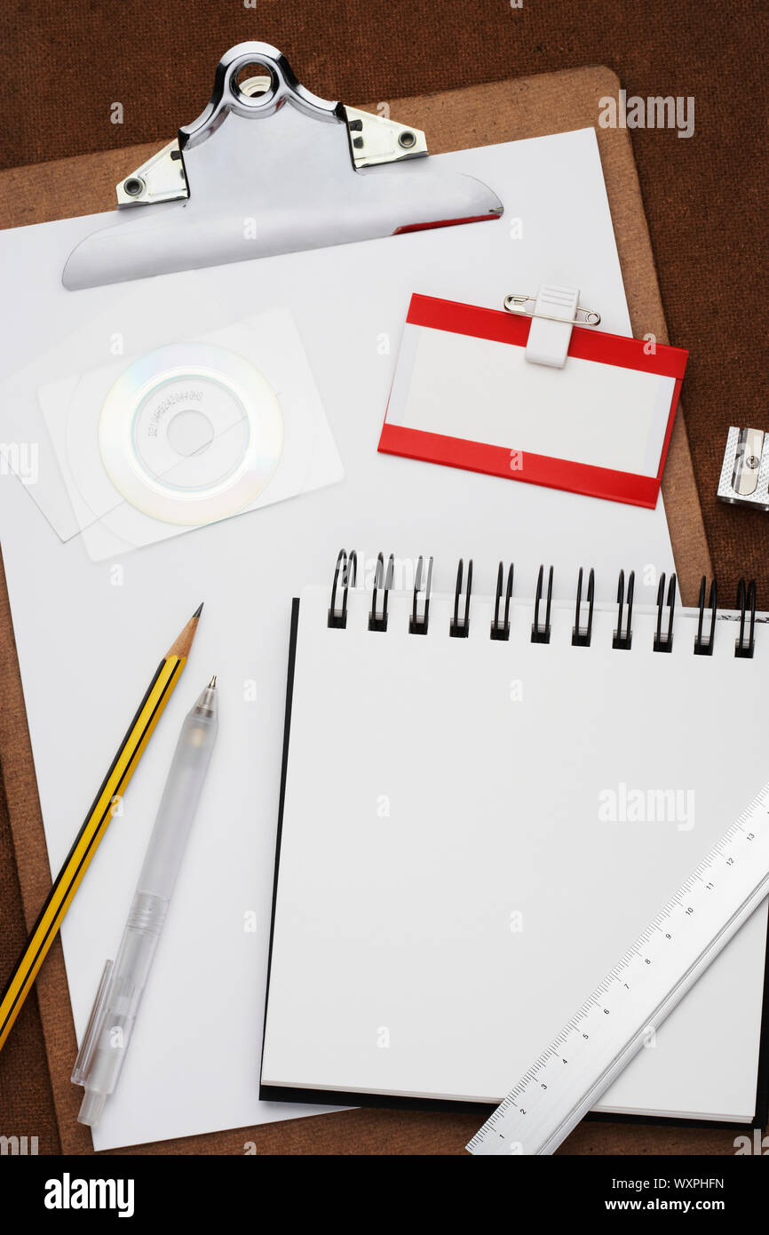 Clipboard and Notepads Stock Photo - Alamy