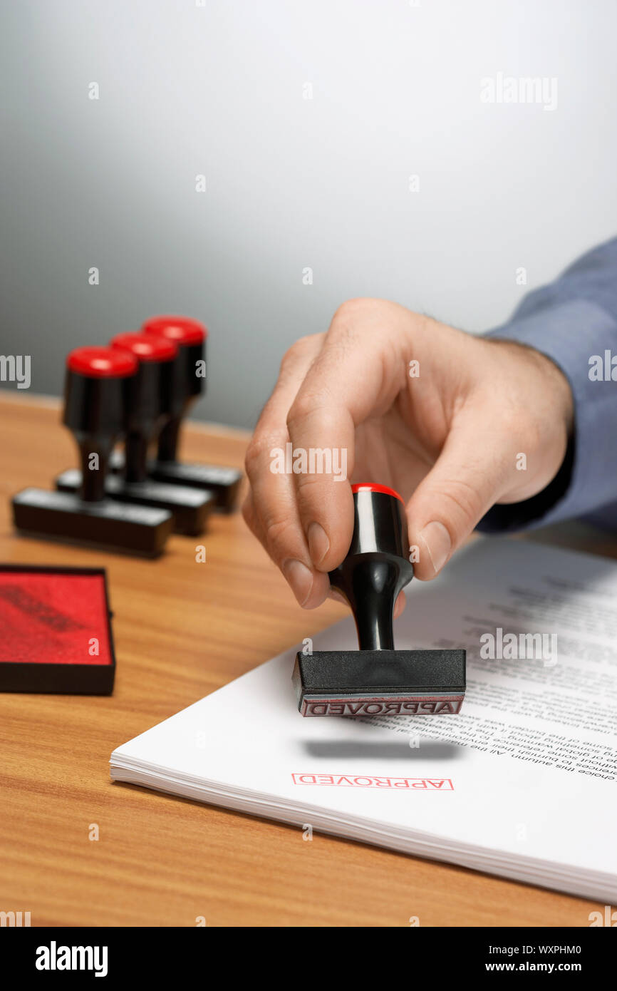 Stamp of Approval Stock Photo - Alamy
