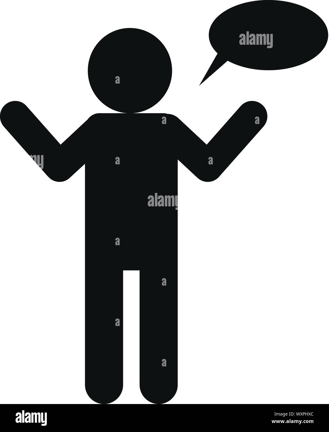 Lesson man question icon. Simple illustration of lesson man question ...