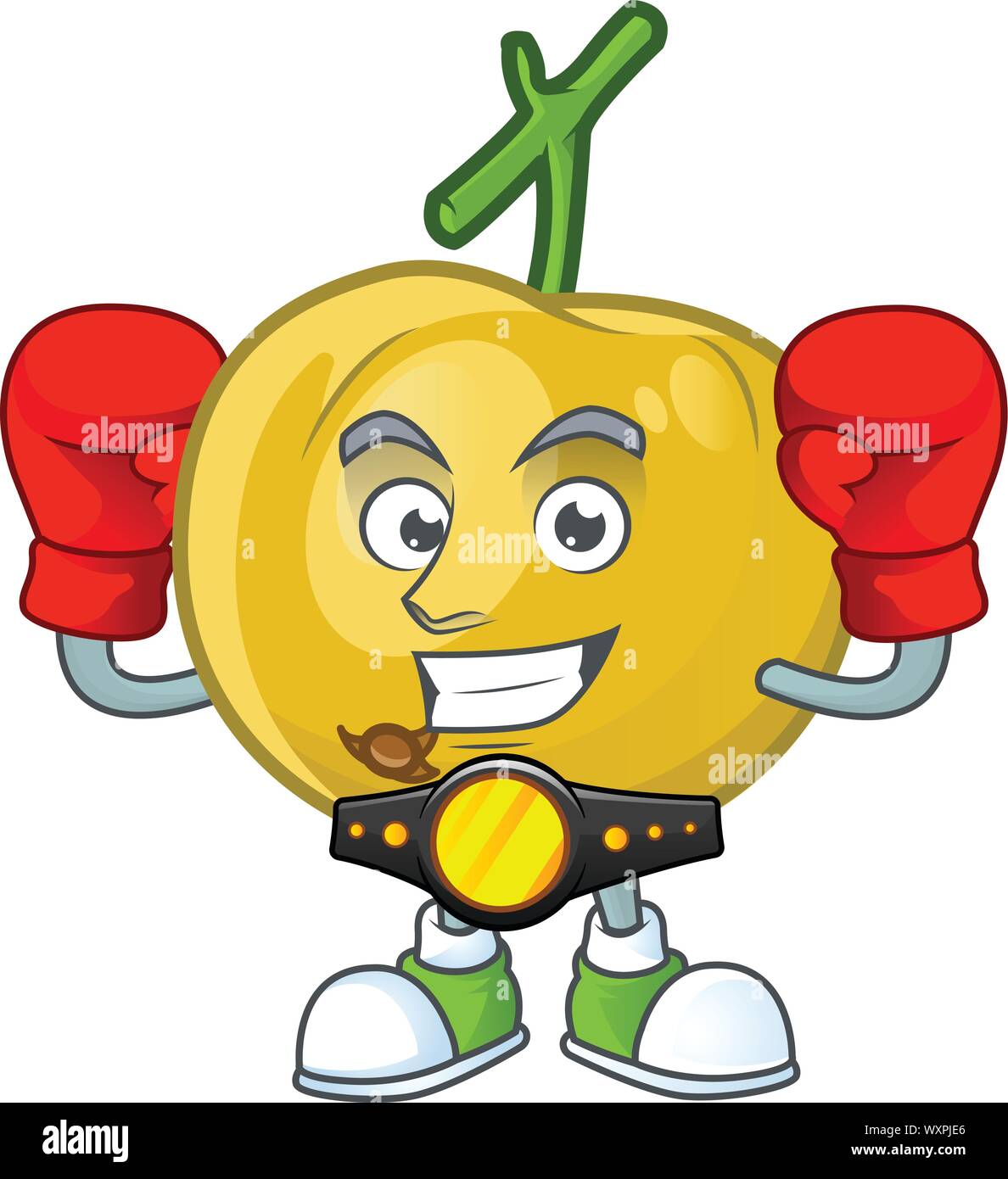 Boxing araza fruit design character for cartoon mascot Stock Vector ...