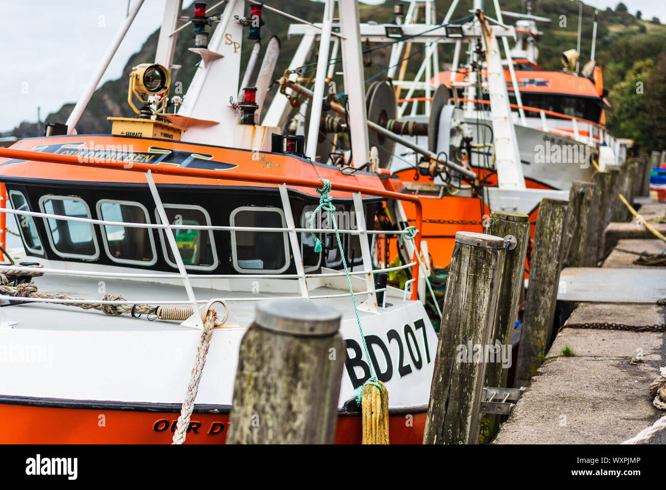Iilfracombe fishing trawler hi-res stock photography and images - Alamy