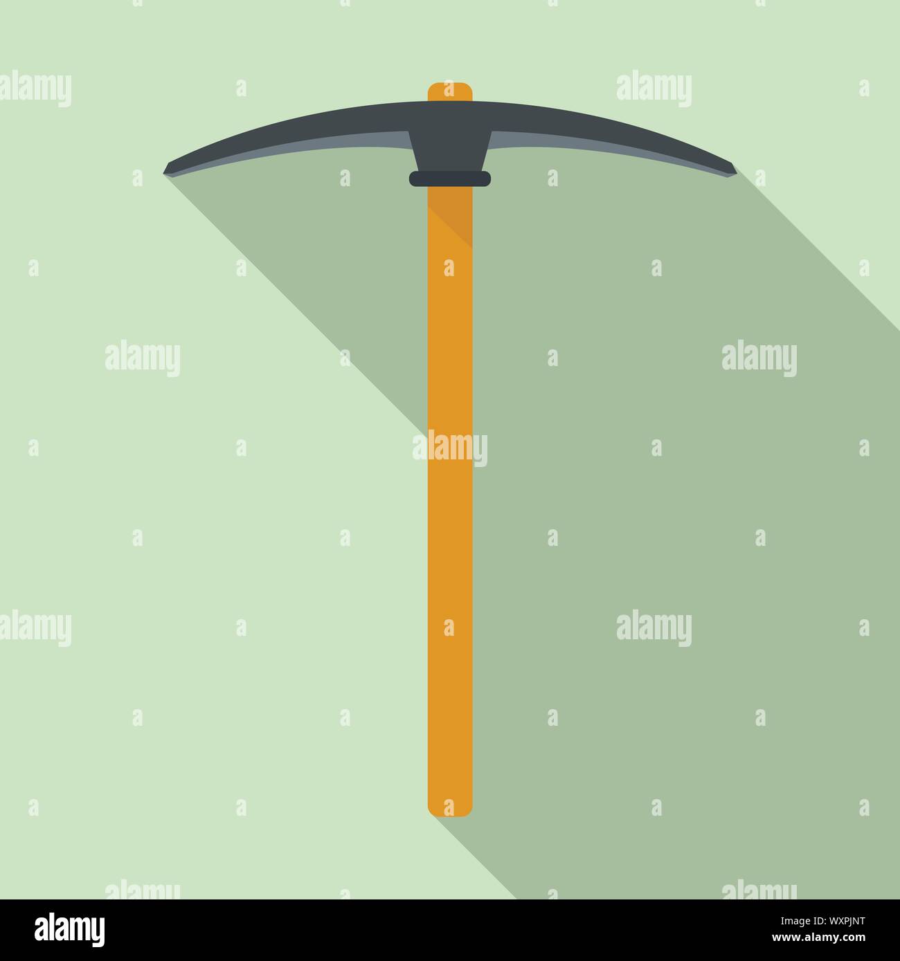 Pick axe icon. Flat illustration of pick axe vector icon for web design ...