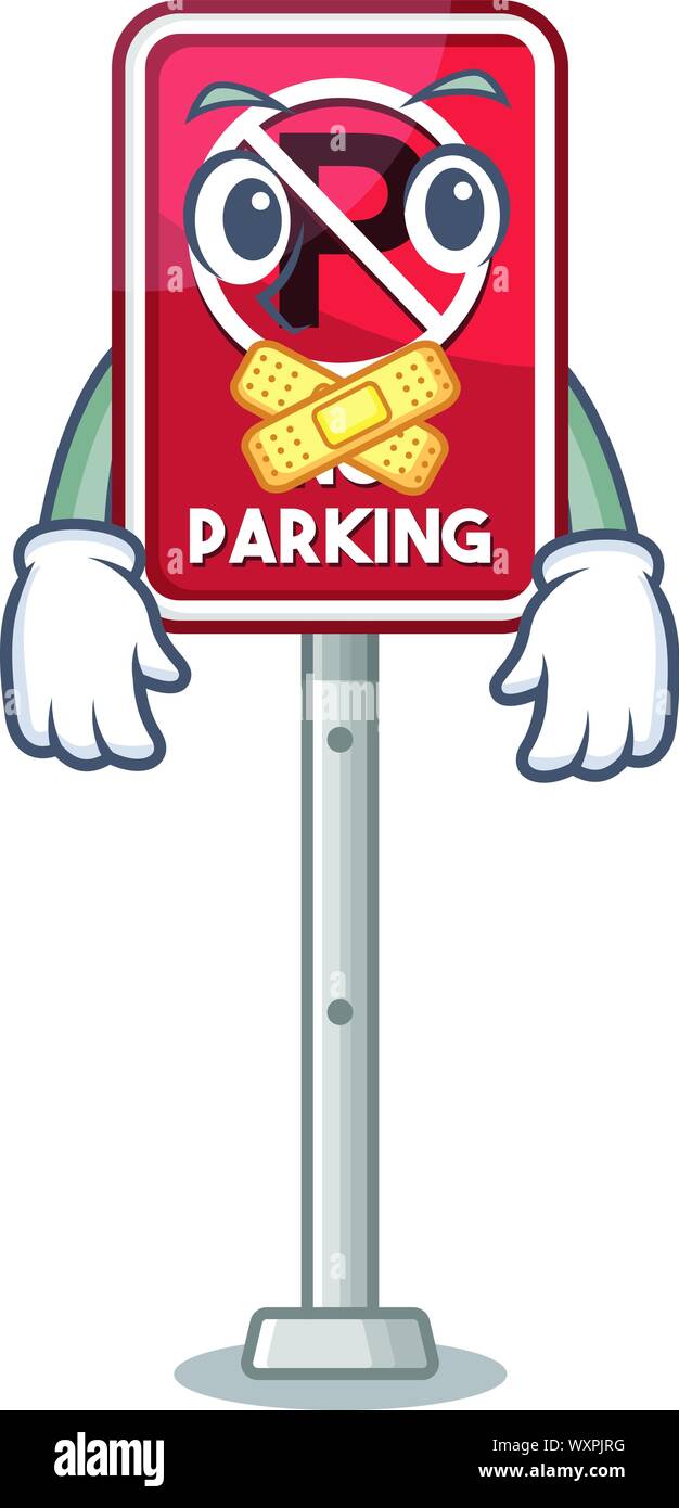 Silent no parking the cartoon side road Stock Vector Image & Art - Alamy