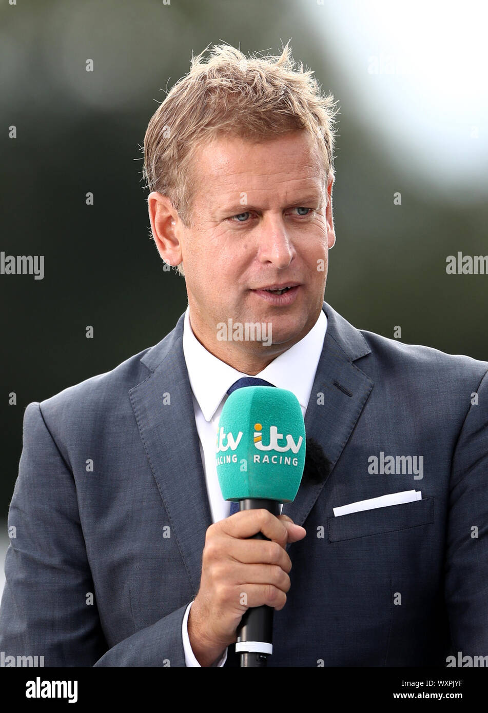 ITV Racing presenter Ed Chamberlin Stock Photo - Alamy