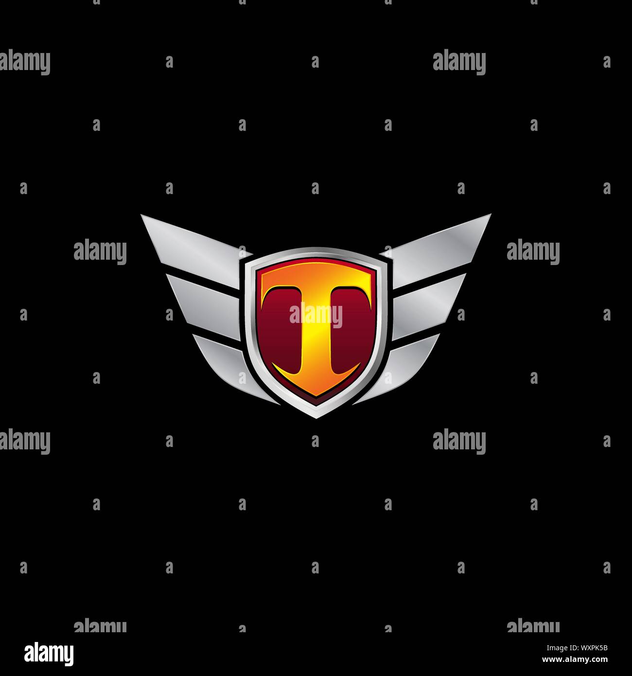 Auto Guard Letter T Icon Logo design concept template Stock Vector ...