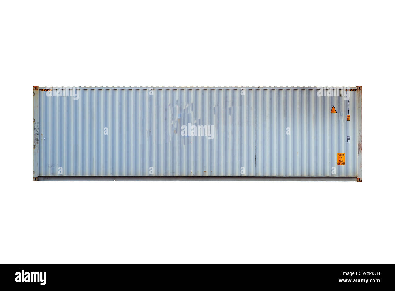 White containers and white background for easy editing Stock Photo - Alamy