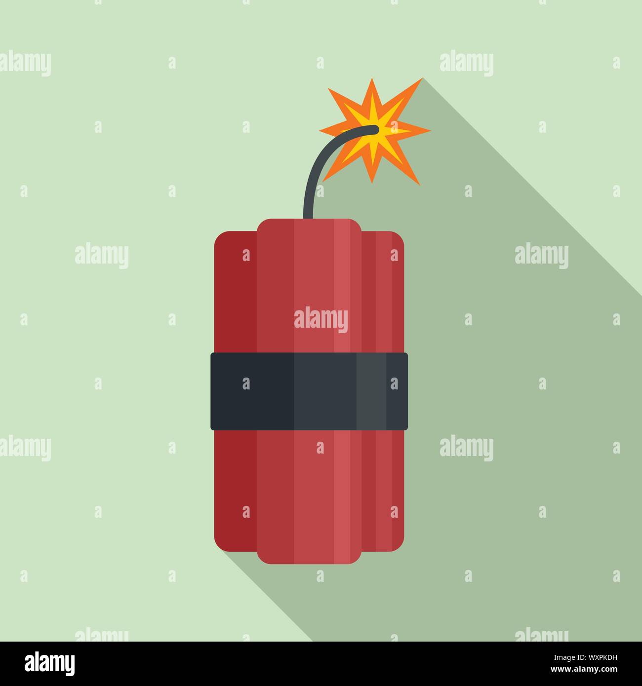 Dynamite icon. Flat illustration of dynamite vector icon for web design ...